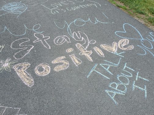 PICTURES: Chalk the Walk for Mental Health | Ichabod Crane Central ...