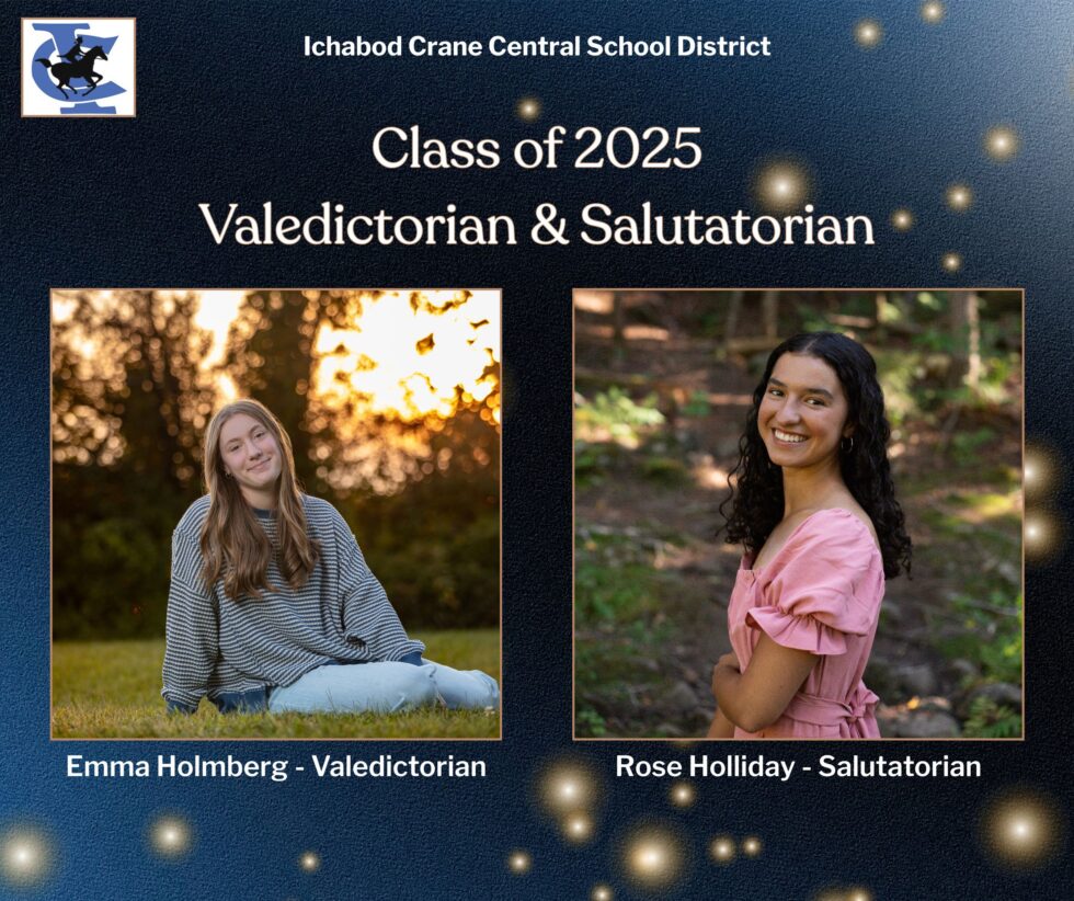Introducing the Class of 2025 Valedictorian & Salutatorian | Ichabod Crane Central School District