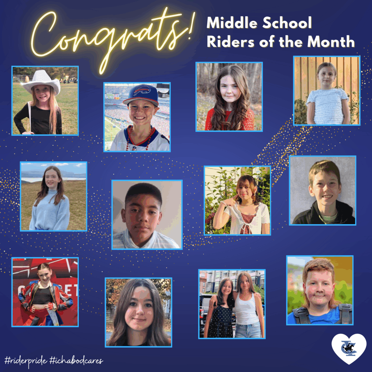 Middle School Announces Sept. Riders of the Month | Ichabod Crane ...